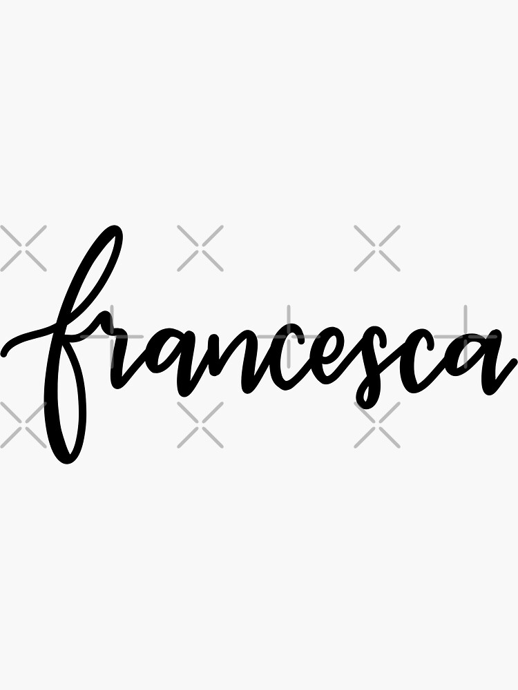 Pegatina for Sale con la obra «Francesca» de ellietography | Redbubble