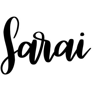 "Sarai" Sticker for Sale by ellietography | Redbubble