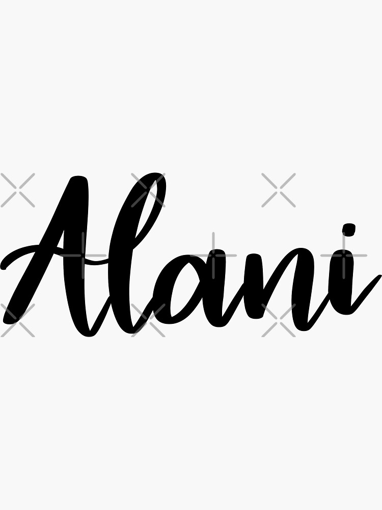 "Alani " Sticker for Sale by ellietography | Redbubble