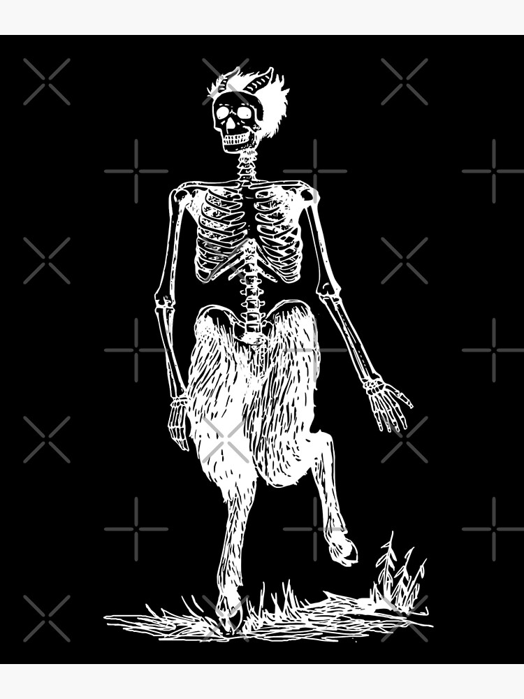 " Halloween or Every Day Faun Skeleton - Mythical Creature" Poster for ...