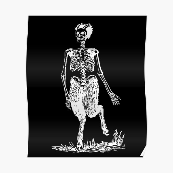 " Halloween or Every Day Faun Skeleton - Mythical Creature" Poster for ...