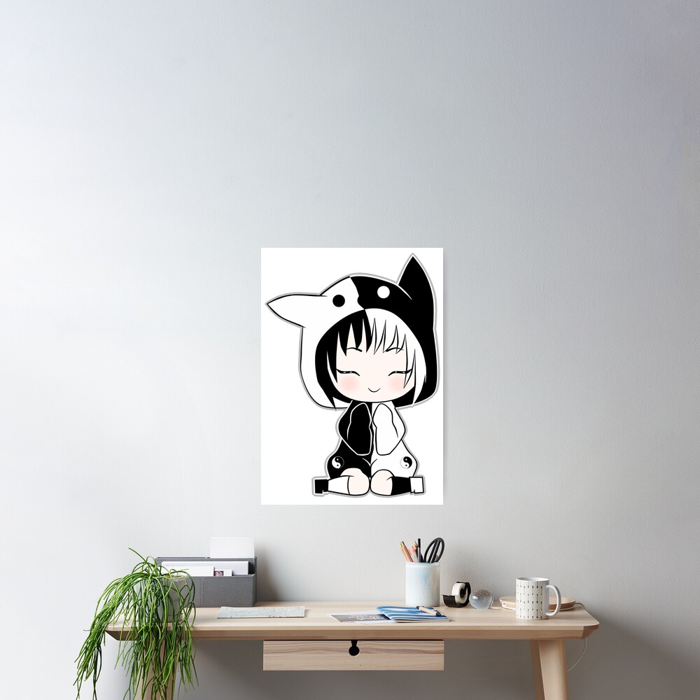 "Cute - Yin Yang chibi" Poster for Sale by matilde-miranda | Redbubble
