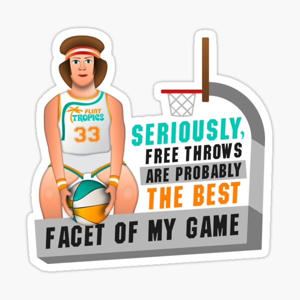 "Semi Pro Will Ferrell Free Throws Flint Tropics" Sticker for Sale by ...
