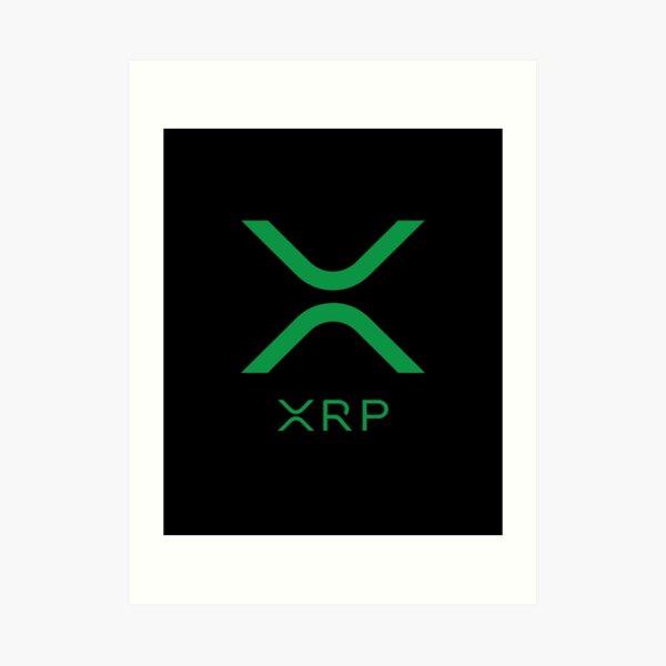 "GREEN XRP RIPPLE NEW LOGO " Art Print by subieliu | Redbubble