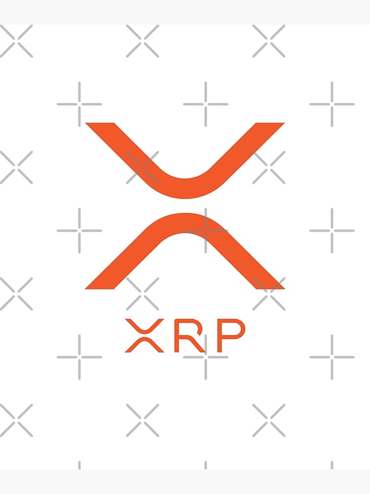"ORANGE XRP RIPPLE NEW LOGO " Art Print by subieliu | Redbubble
