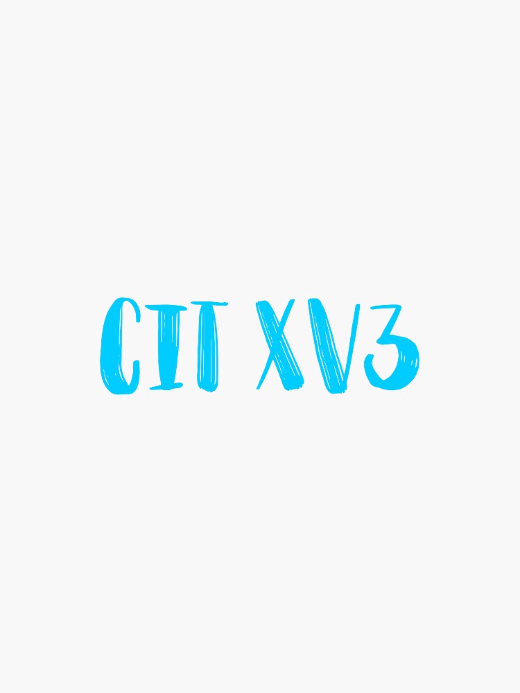 "CIT XV3" Sticker for Sale by mgstein | Redbubble