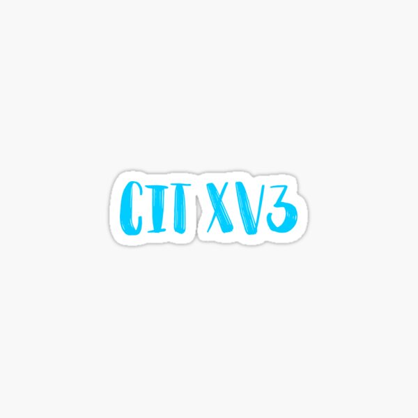 "CIT XV3" Sticker for Sale by mgstein | Redbubble