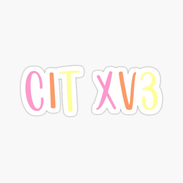 "CIT XV3" Sticker for Sale by mgstein | Redbubble