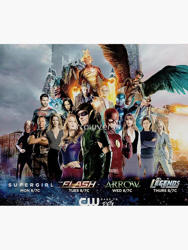 "edit arrowverse team" Sticker for Sale by Arrowverse | Redbubble