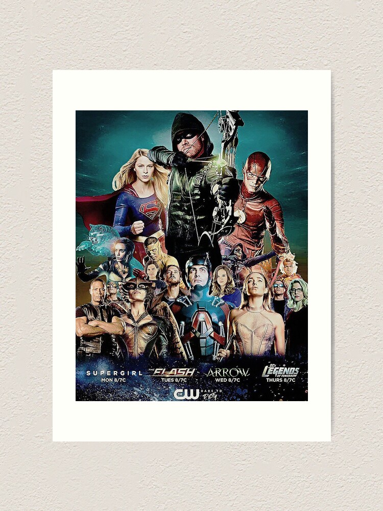 "arrowverse edit " Art Print for Sale by Arrowverse | Redbubble