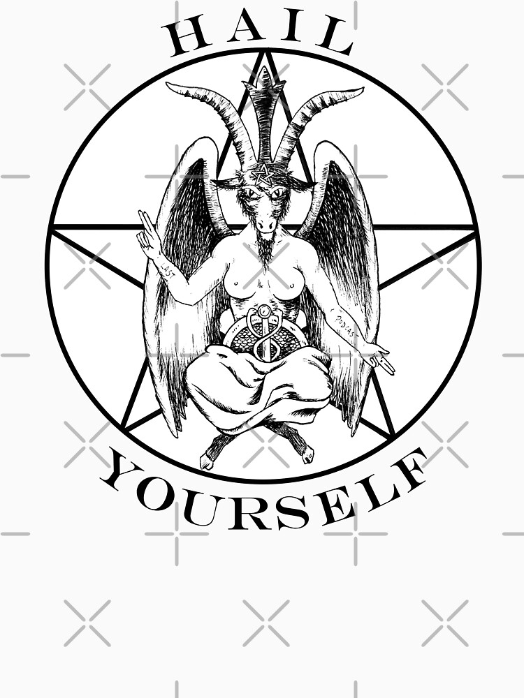 "Baphomet-Hail Yourself!" T-shirt for Sale by synthsoulart | Redbubble ...