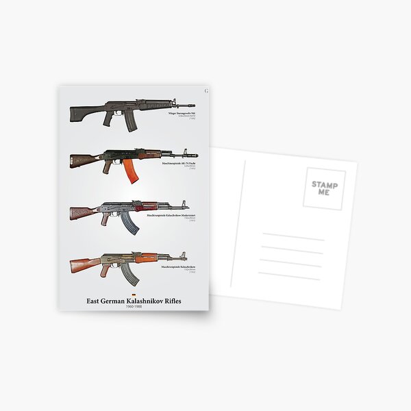 "East German Kalashnikov Rifles" Postcard by nothinguntried | Redbubble