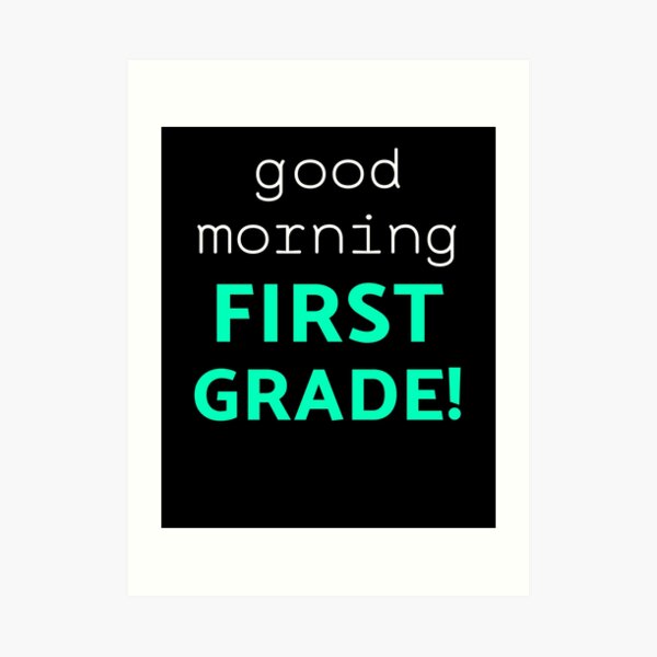 "First Grade Good Morning First Grade Light Teacher Appreciation Gift ...