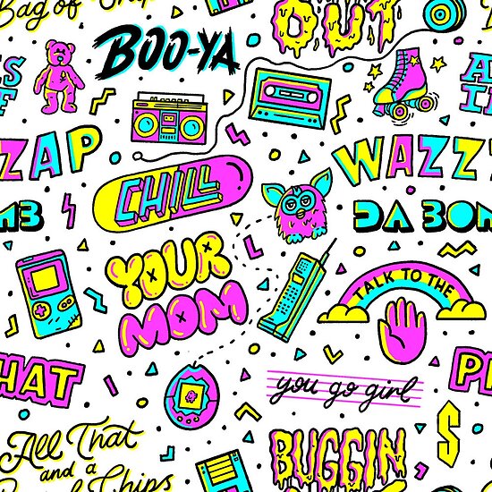 "vintage 90s doodles " Posters by MrKingSwaG | Redbubble