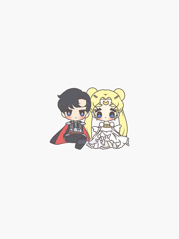 "endymion and princess serenity" Sticker for Sale by aoibonn | Redbubble