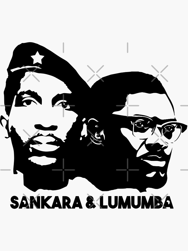 "Thomas Sankara & Patrice Lumumba" Sticker for Sale by Nkioi | Redbubble
