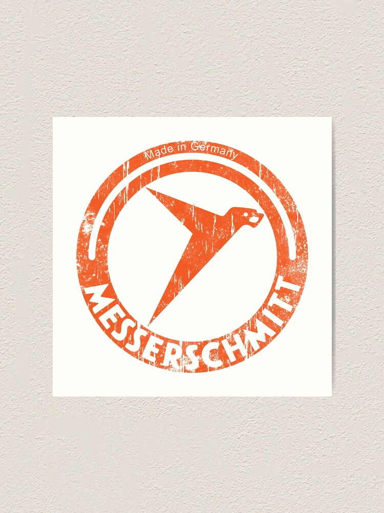 "Messerschmitt German Aircraft Vintage Logo WW2 " Art Print for Sale by ...