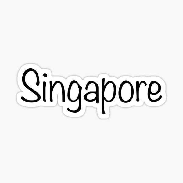 "Singapore" Sticker for Sale by meursaultdesign | Redbubble
