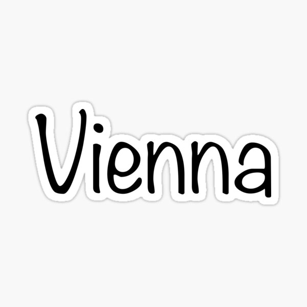 "Vienna" Sticker by meursaultdesign | Redbubble