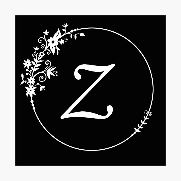 Lámina fotográfica «Letra inicial Z en blanco y negro» de DaleSimpson ...