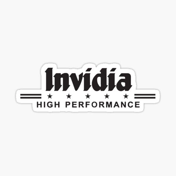 "Invidia High Performance" Sticker for Sale by crosbyellis1999 | Redbubble