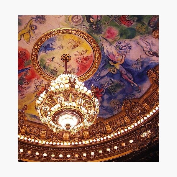 "Chagall Ceiling, Opera Garnier" Photographic Print by HardtArdt ...