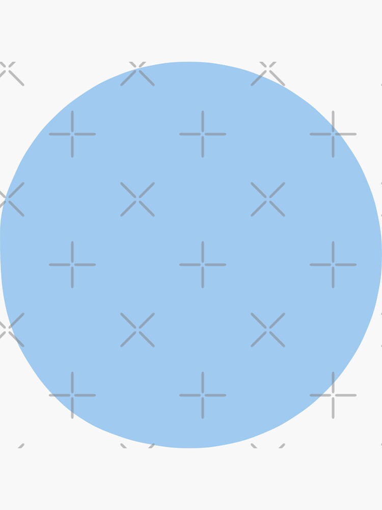 "light blue circle" Sticker for Sale by Anna Fitz | Redbubble