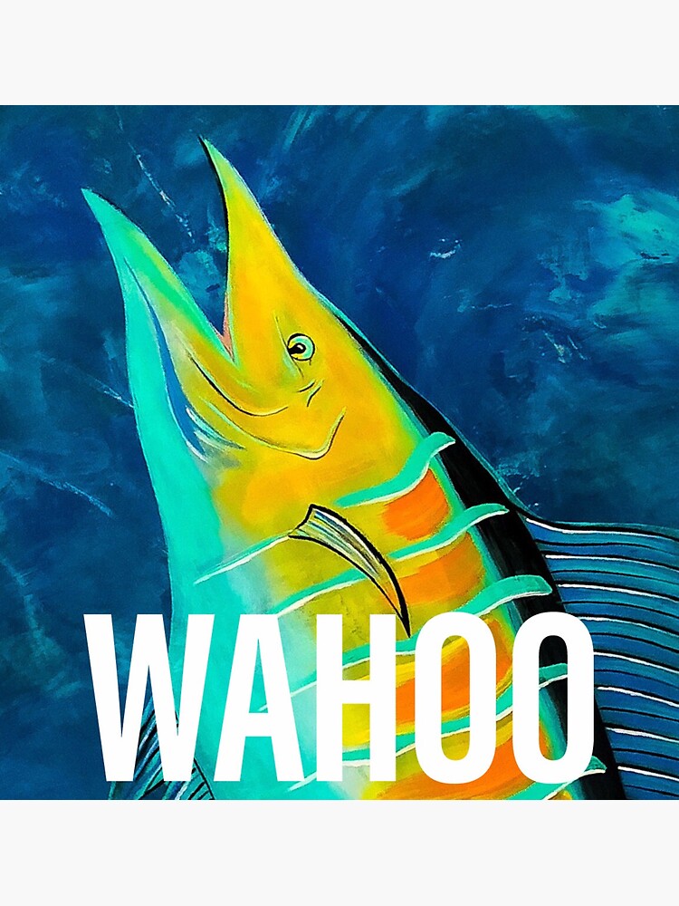 "Wahoo" Sticker for Sale by barryknauff | Redbubble