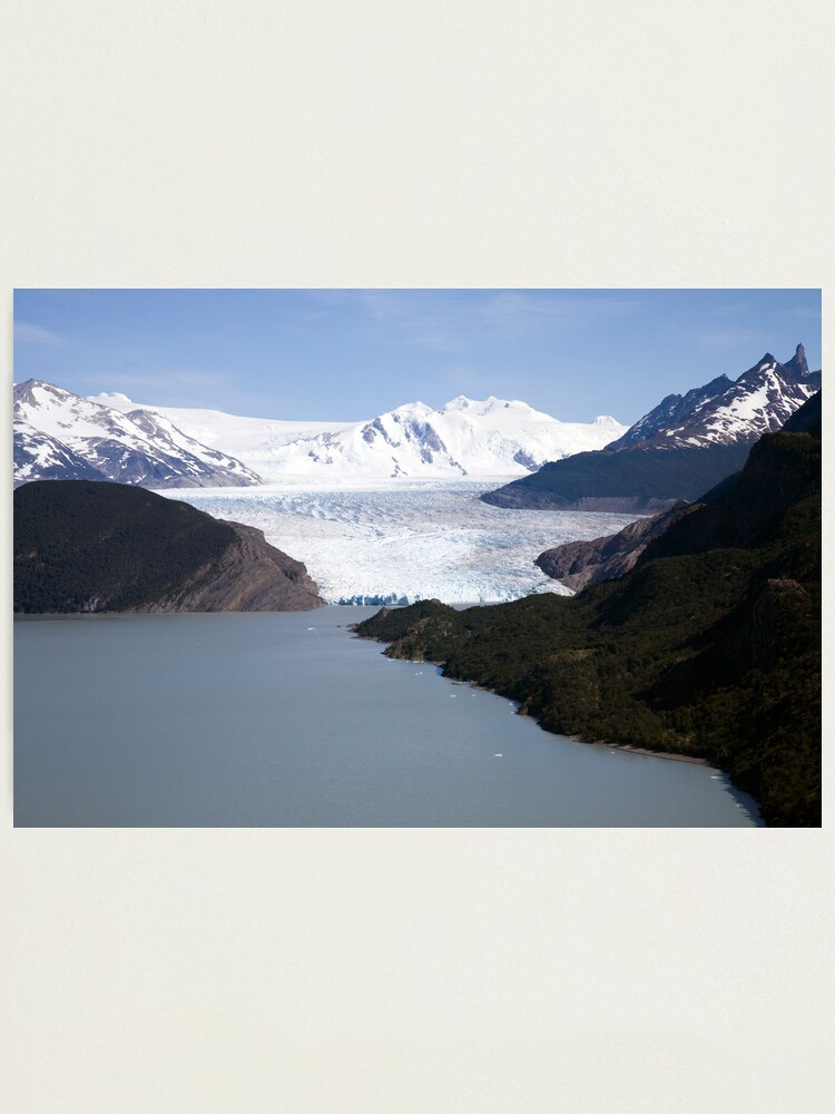 Lámina fotográfica «Lago Grey & the Grey Glacier, Torres del Paine ...