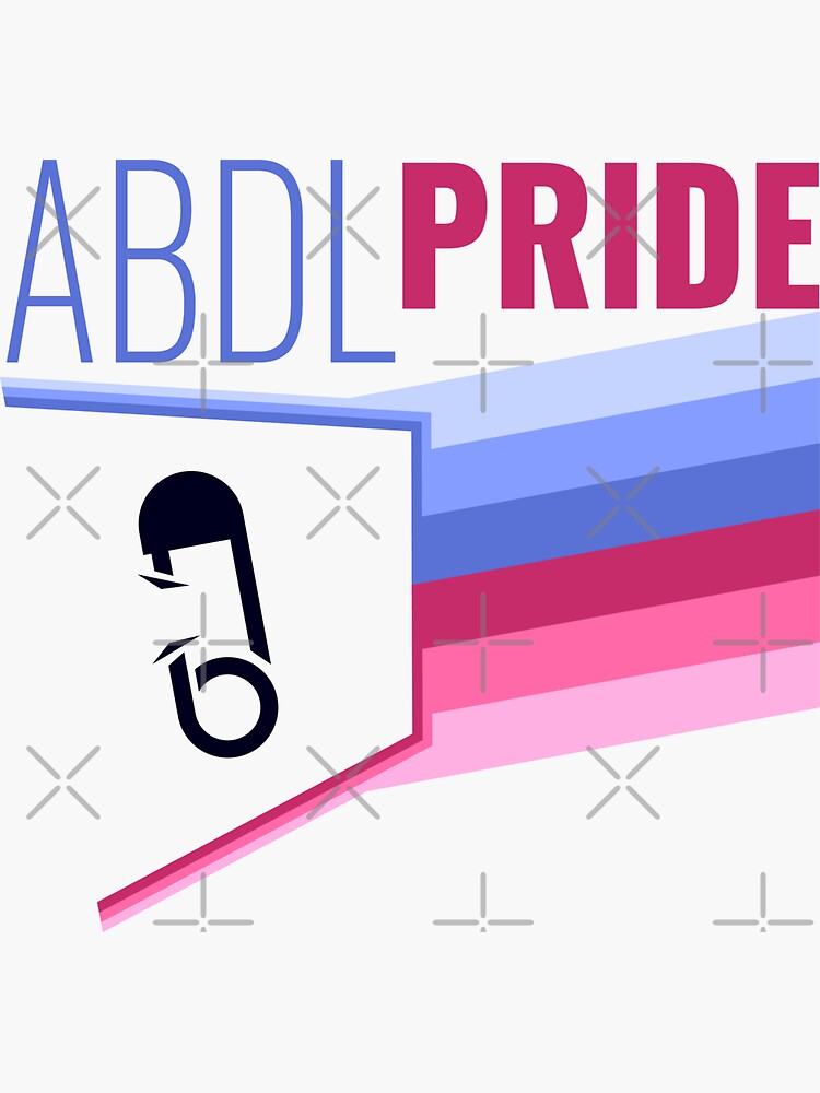 "ABDL Pride Flag" Sticker for Sale by vintageday | Redbubble