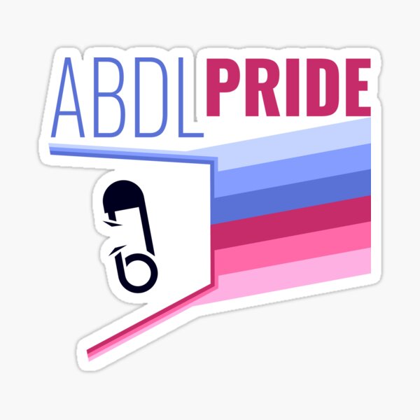 "ABDL Pride Flag" Sticker for Sale by vintageday | Redbubble