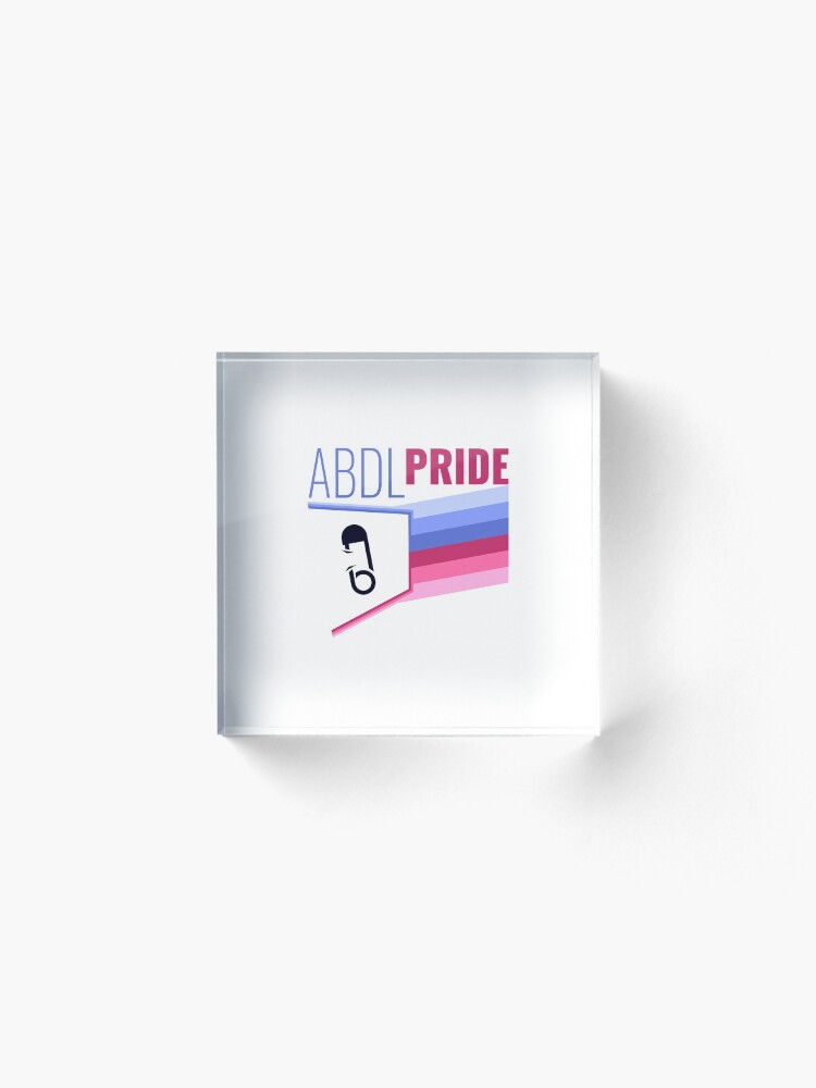 "ABDL Pride Flag" Acrylic Block for Sale by vintageday | Redbubble