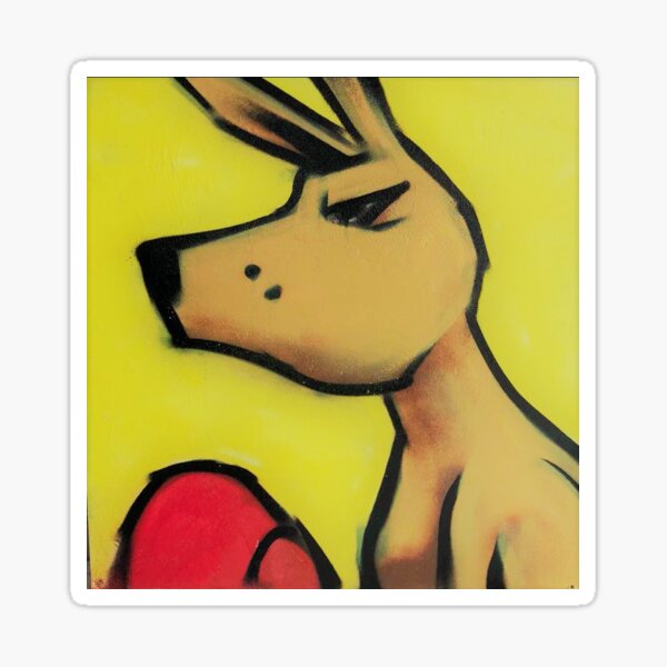 "Boxie Yellow" Sticker by Topsk | Redbubble