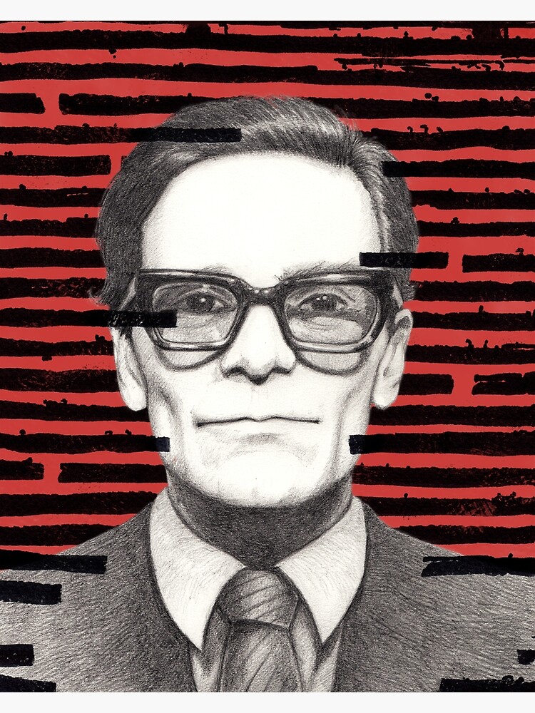 "Pier Paolo Pasolini portrait" Poster by FilippoMunegato | Redbubble