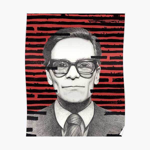 "Pier Paolo Pasolini portrait" Poster by FilippoMunegato | Redbubble