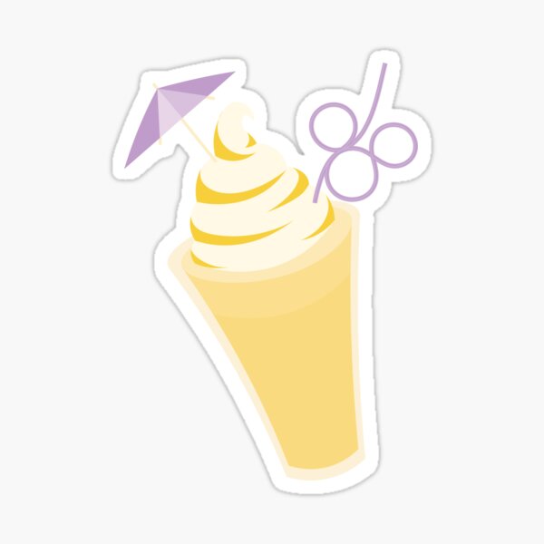 "Dole Whip Sticker" Sticker for Sale by makeupaura | Redbubble
