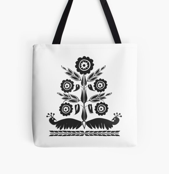 "Khasi Tribal Art Motif, Black and White" Tote Bag for Sale by ...