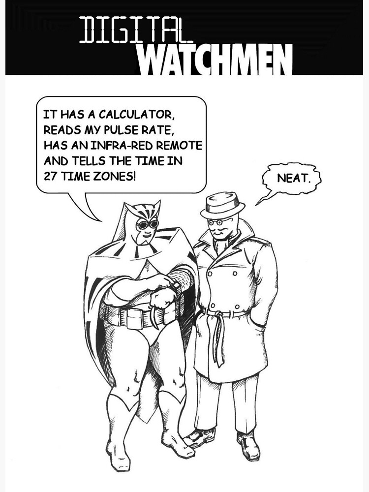 "Digital Watchmen" Poster by kerchow | Redbubble