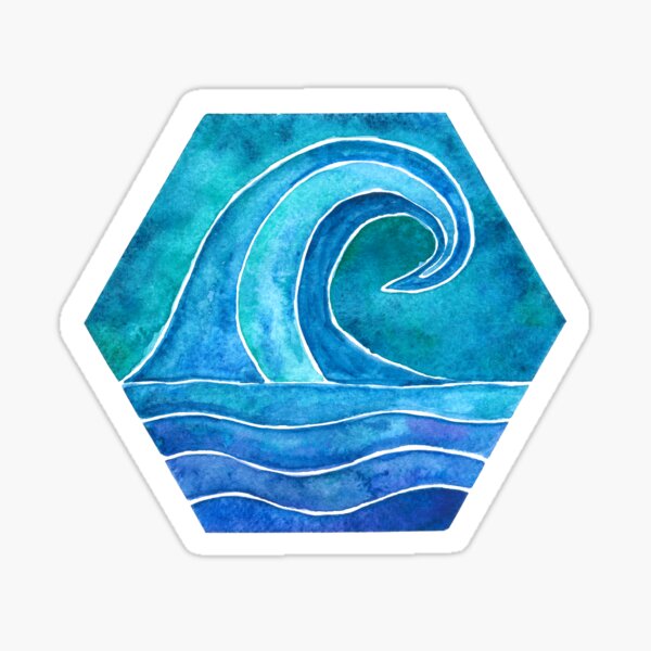"4 elements : Water" Sticker for Sale by cynhaller | Redbubble