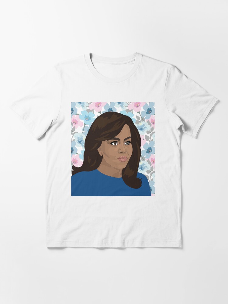 "Michelle Obama Floral" T-shirt for Sale by sszampetti | Redbubble ...