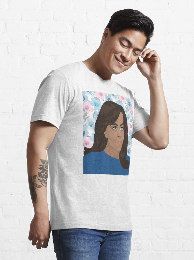 "Michelle Obama Floral" T-shirt for Sale by sszampetti | Redbubble ...