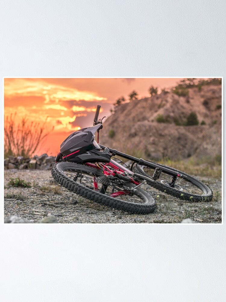 "Downhill Mountain Biking" Poster for Sale by Yuri Hoyda | Redbubble