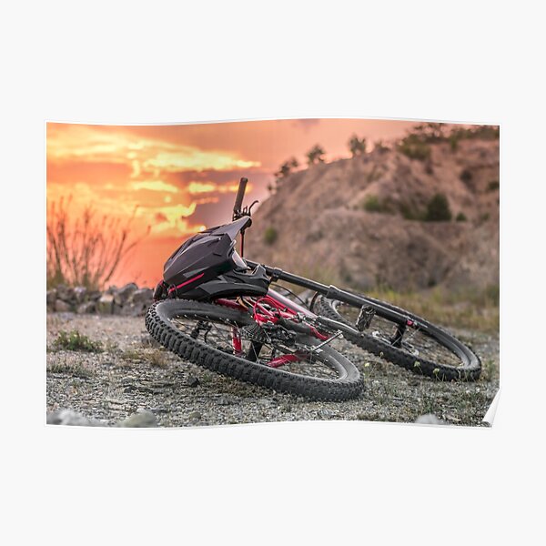 "Downhill Mountain Biking" Poster for Sale by Hoyda | Redbubble