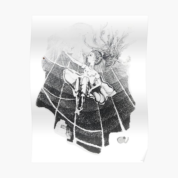 "Alice in Wonderland - Falling into the Rabbit Hole (original drawing ...