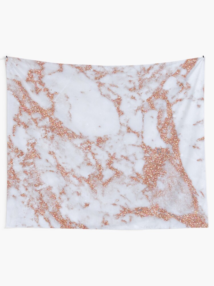 "Intense rose gold marble" Tapestry by peggieprints | Redbubble