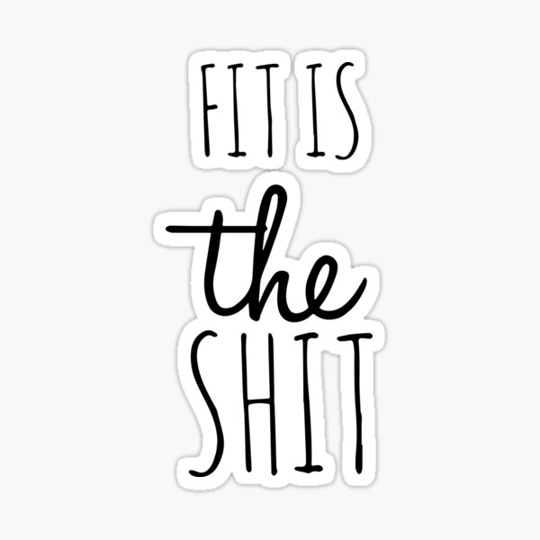 "Fit" Sticker for Sale by superfitstuff | Redbubble