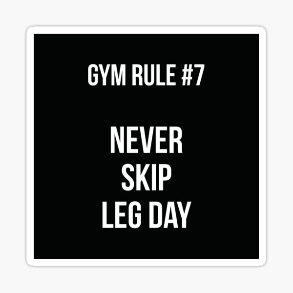 "Gym Rules" Sticker for Sale by superfitstuff | Redbubble