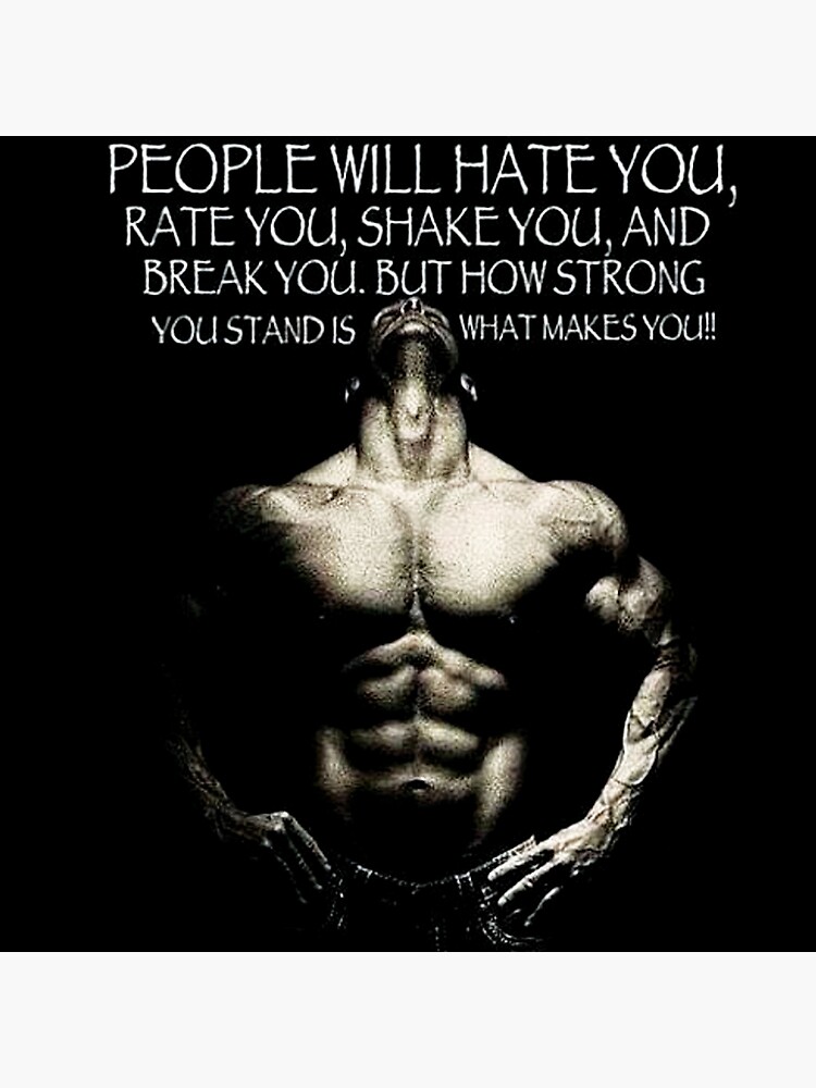 "Bodybuilding Inspirational Quote" Poster for Sale by superfitstuff ...