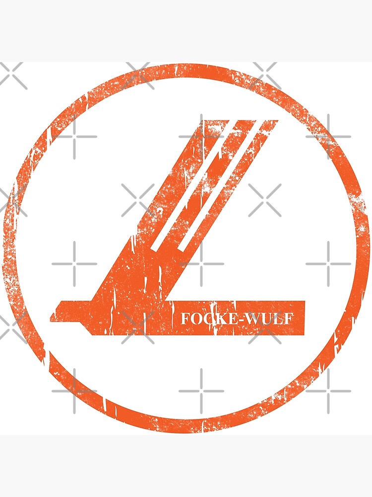 Póster «Focke Wulf FW190 WW2 Aircraft Company Logotipo» de quark ...