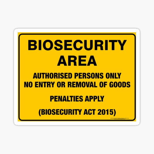 Biosecurity Stickers | Redbubble